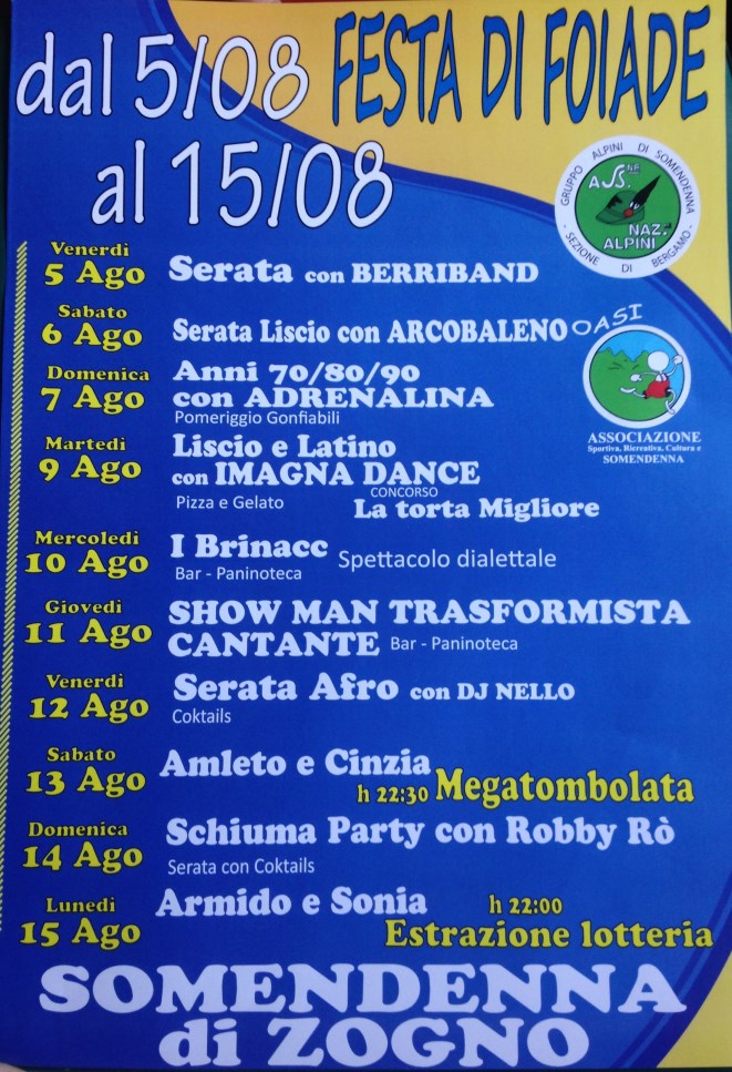 Festa di foiade - zogno